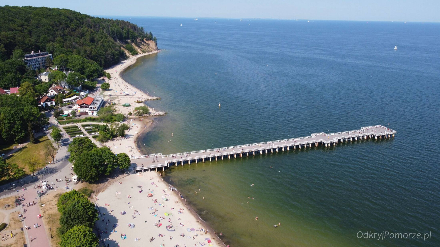 Klif Orłowski molo Gdynia Orłowo atrakcje nad morzem | odkryjPomorze.pl