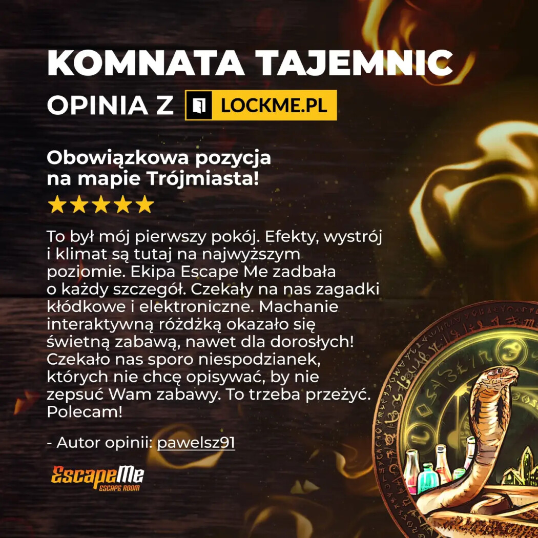 Escape Me Gdynia 🔑 autorskie pokoje zagadek w Trójmieście ...