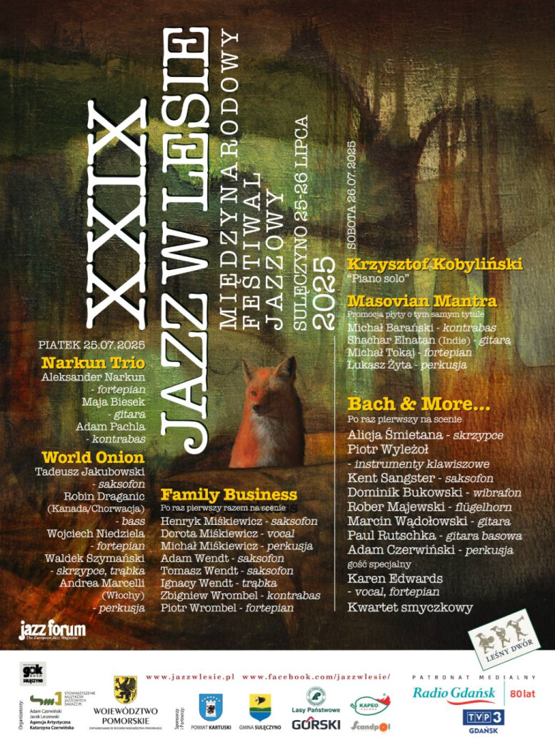Jazz w Lesie Sulęczyno 2025 program bilety | odkryjPomorze.pl
